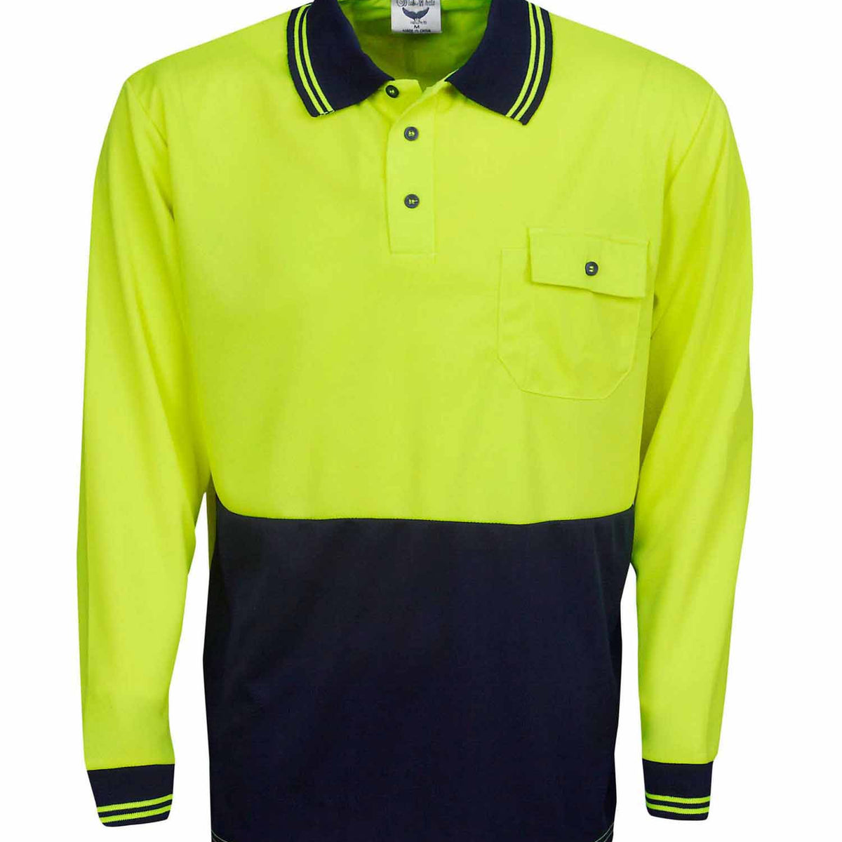Blue Whale Hi Vis Cool Dry Long Sleeve Polo | BLW-P81 | Seamstop