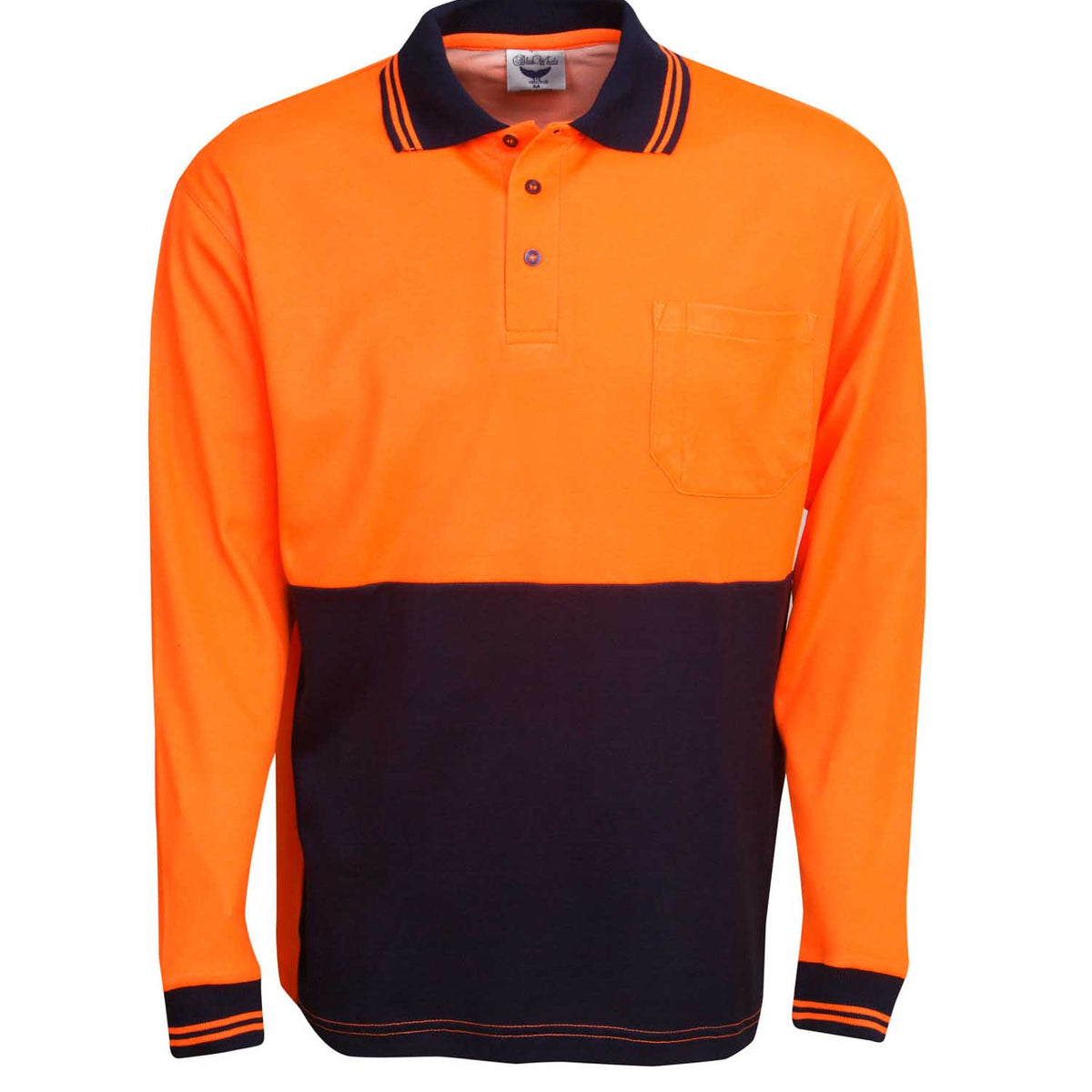 Blue Whale Cotton Back True Dry Hi Vis Long Sleeve Polo | BLW-P84 ...